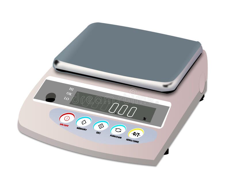 Electronic Gram Scale Stock Illustrations – 442 Electronic Gram Scale ...