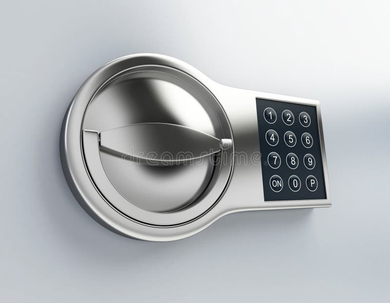 Electronic lock stock illustration. Illustration of steel - 13325264