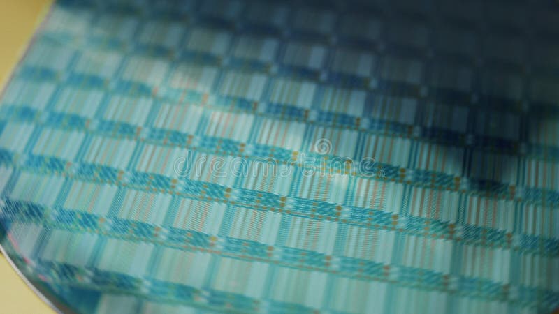 Electronic Machine. Silicon Wafer at Advanced Semiconductor Foundry ...
