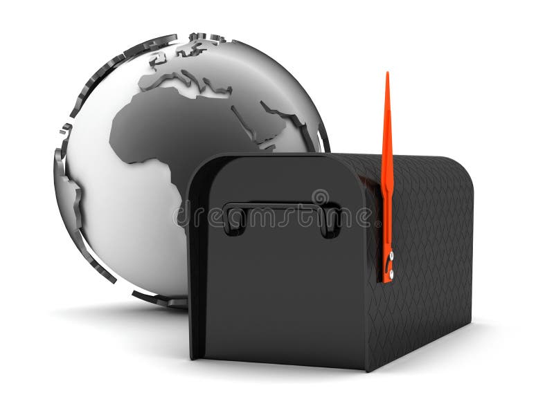 Global mail concept stock illustration. Illustration of white - 27548149