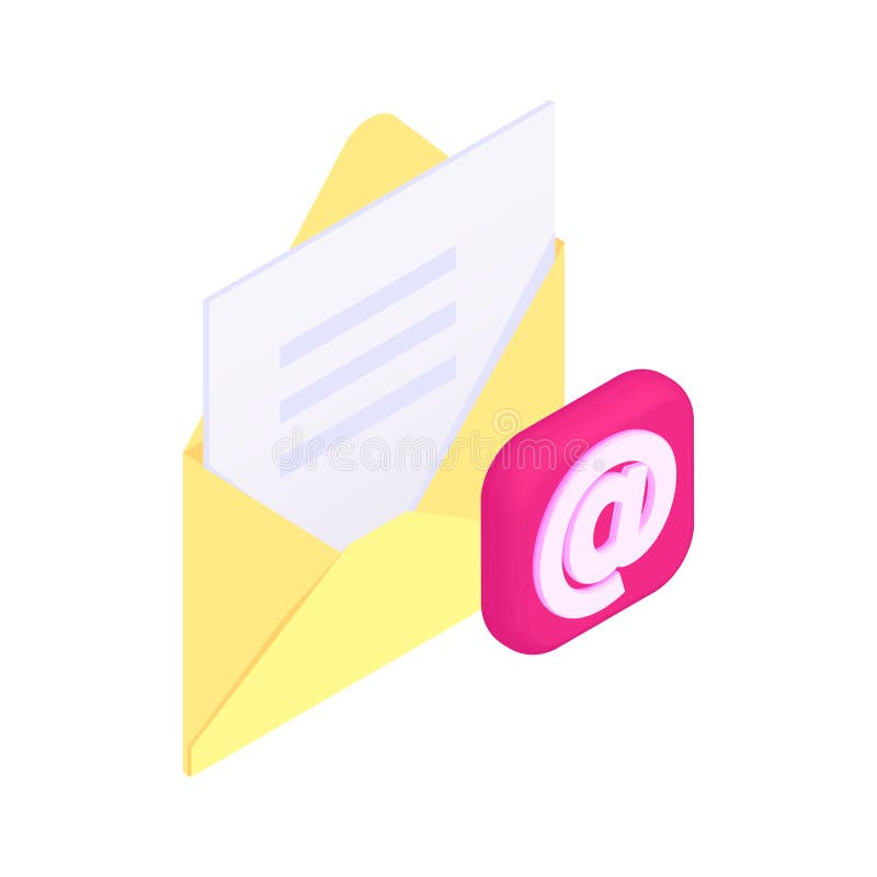 Electronic Mail Support Composition Stock Vector - Illustration of ...