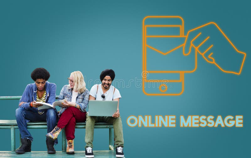 Electronic Mail Technology Email Graphic Concept Stock Photo - Image of ...