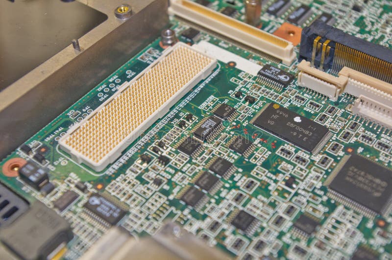 Electronic Main Board Close-up Stock Image - Image of main, circuit ...
