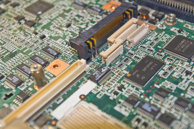Electronic Main Board Close-up Stock Image - Image of board, electronic ...