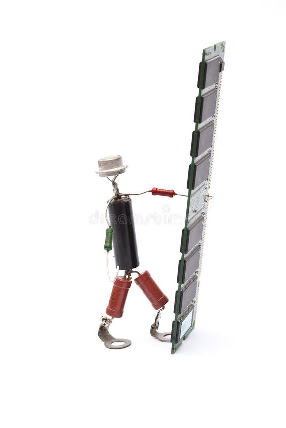 Electronic man stock image. Image of card, upgrade, radio - 15925723