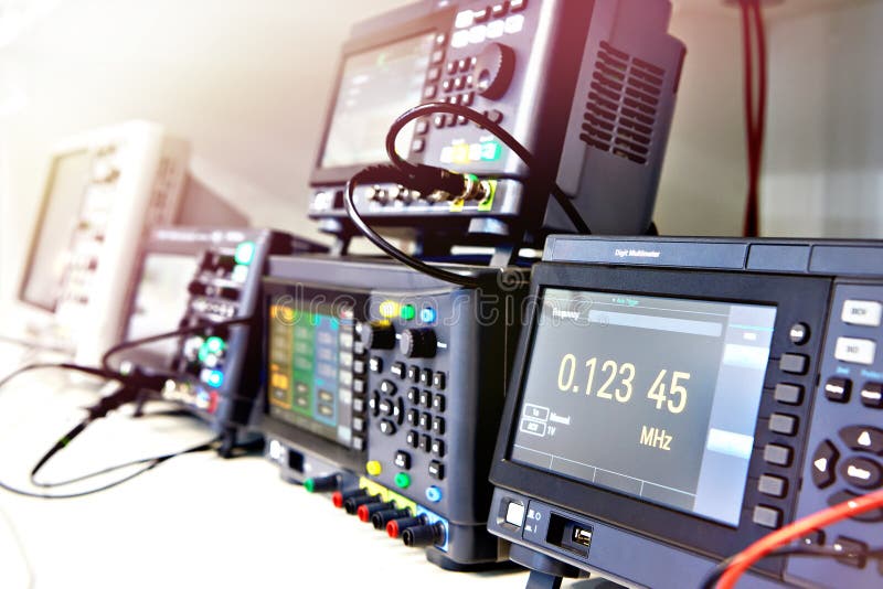 Electronic Measuring Devices Stock Photo - Image of analyzer, mixed ...