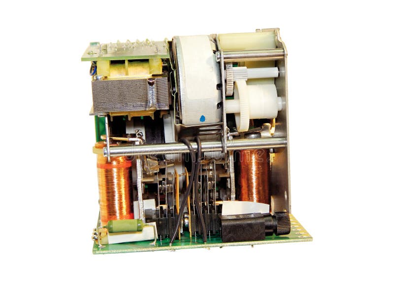 Electronic-mechanical Device. Stock Image - Image of automatic, contact ...