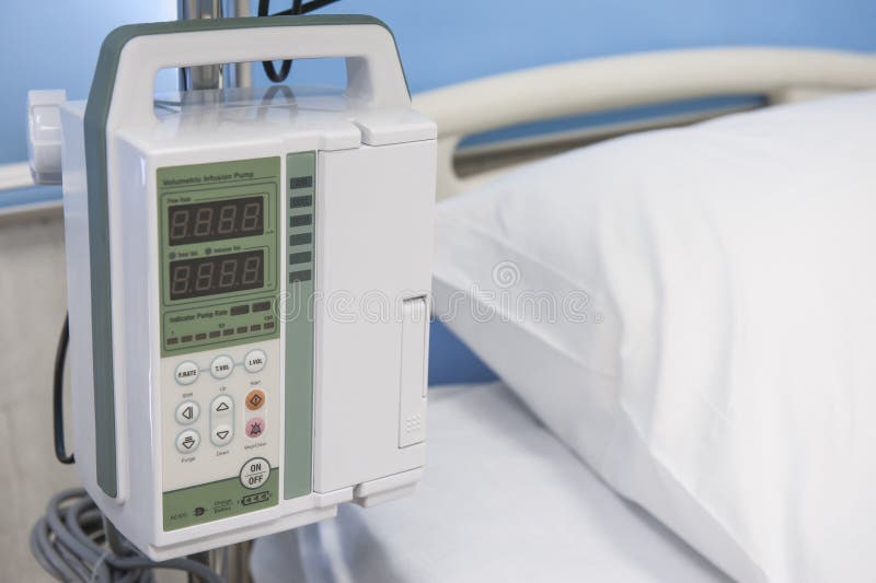 Electronic Medical Infusion Machine Controls Stock Image - Image of ...