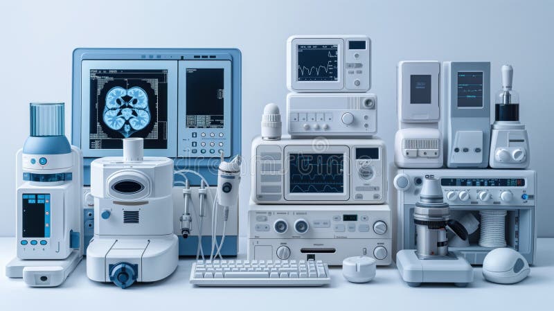 Electronic Medical Instruments Stock Illustration - Illustration of ...