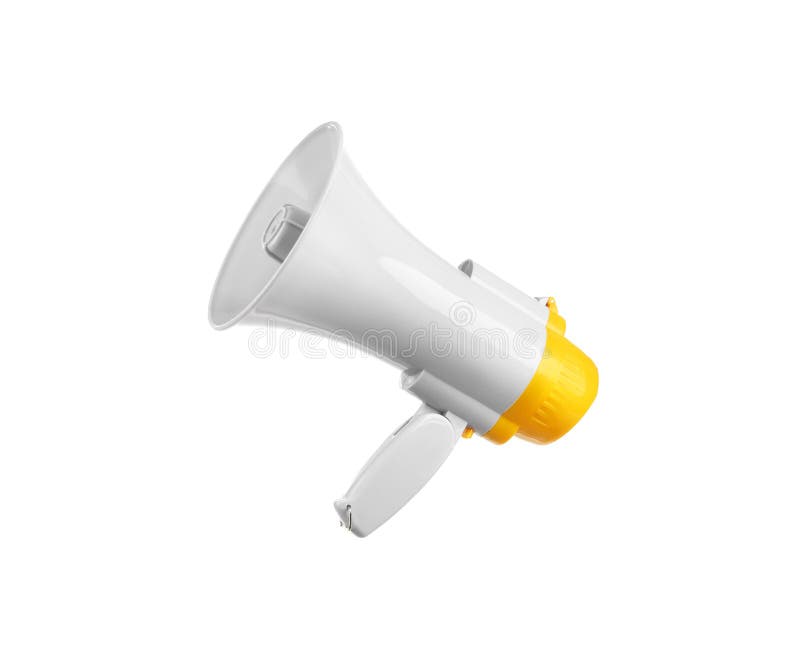 An Electronic Horn Speaker or Siren, Megaphone or Loudspeaker Installed ...