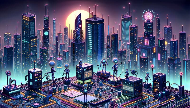 Micro City Stock Illustrations – 2,144 Micro City Stock Illustrations ...