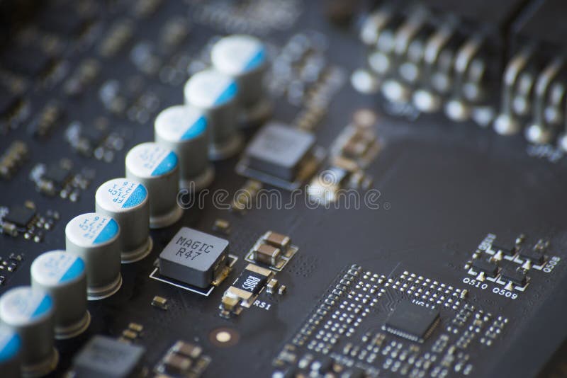 Electronic micro circuit stock image. Image of concept - 114132717