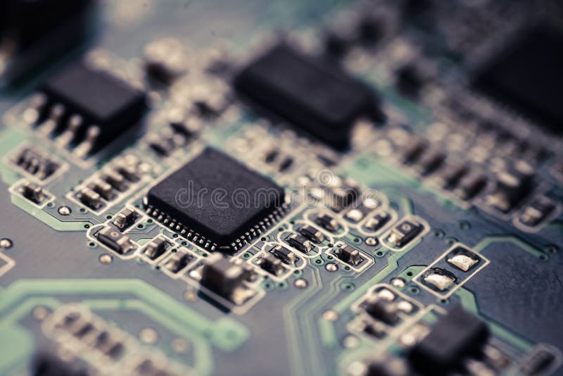 Electronic micro circuit stock photo. Image of connection - 47657414