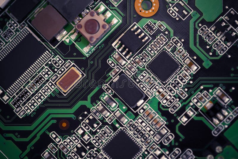 Electronic micro circuit stock photo. Image of equipment - 48994788