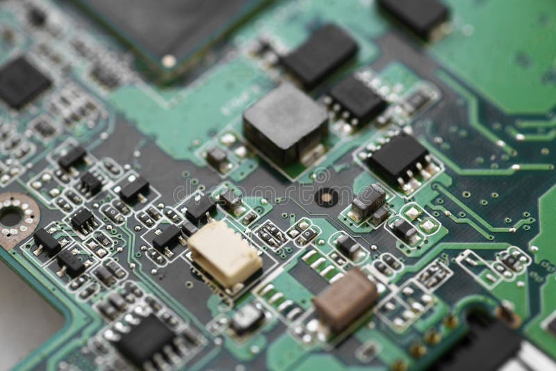 Electronic micro circuit stock image. Image of computer - 50450445