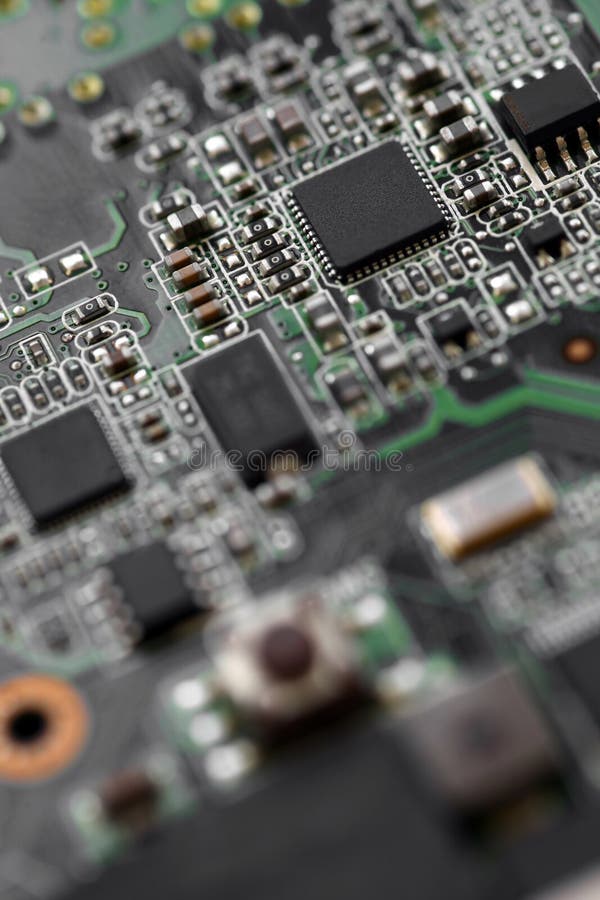 Electronic micro circuit stock image. Image of computer - 48544821