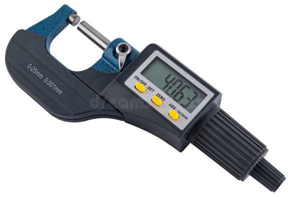 Electronic Micrometer with LCD Display for Checking Product Dimensions ...
