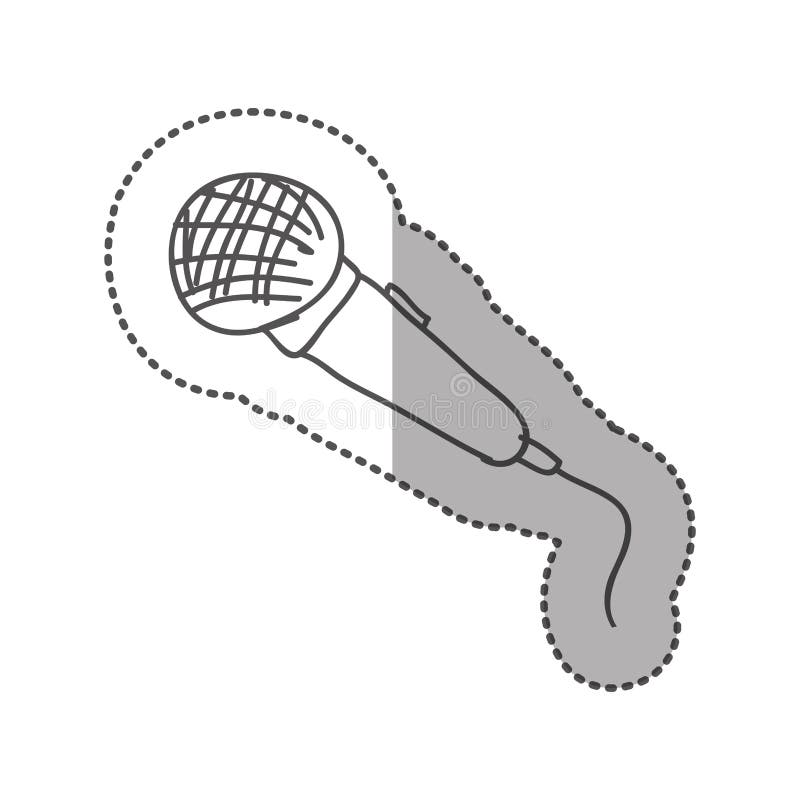 Electronic Microphone Instrument Icon Stock Illustration - Illustration ...