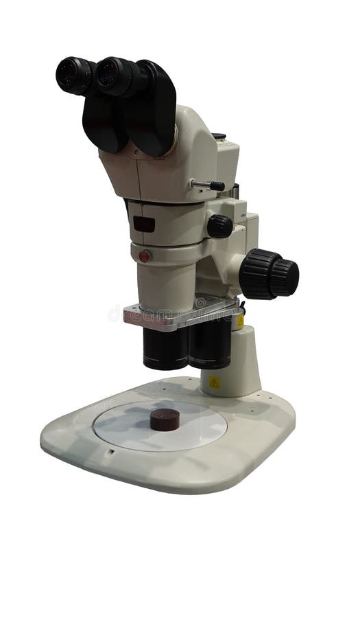 Electronic Microscope Isolated on White Background with Clipping Path ...