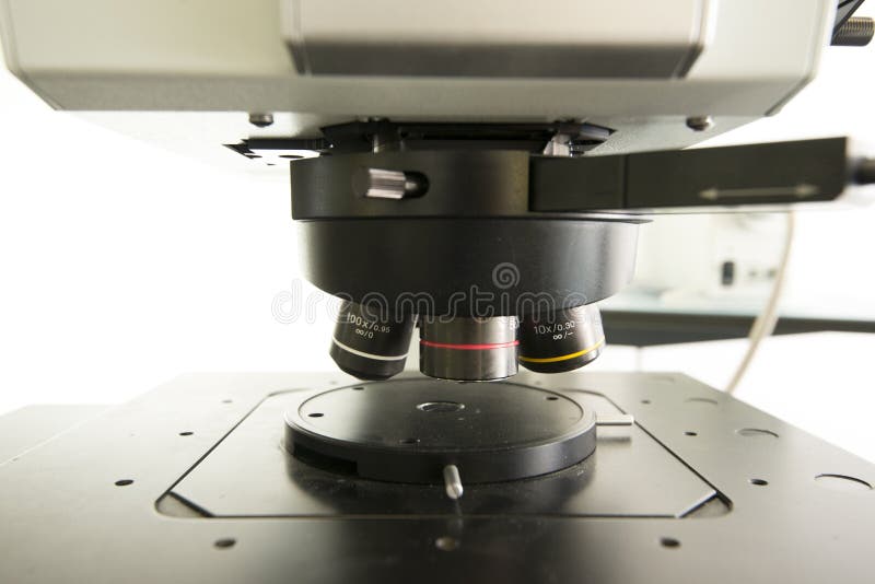 Electronic Microscope Macro Shot Stock Image - Image of scientific ...