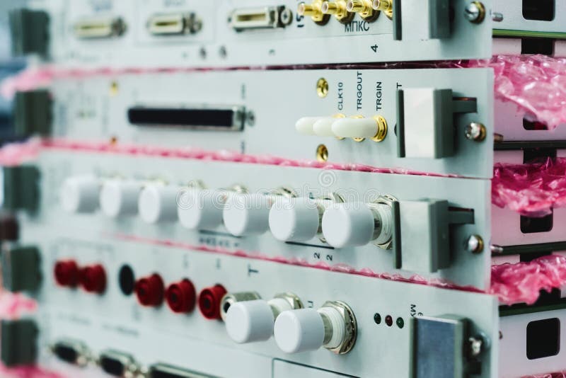 Electronic Modules and Electronic Cards Stacked in a Stack. Stock Photo ...