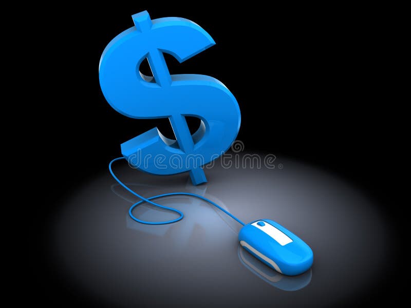 Computer Mouse Dollar Concept Stock Vector - Illustration of dollar ...