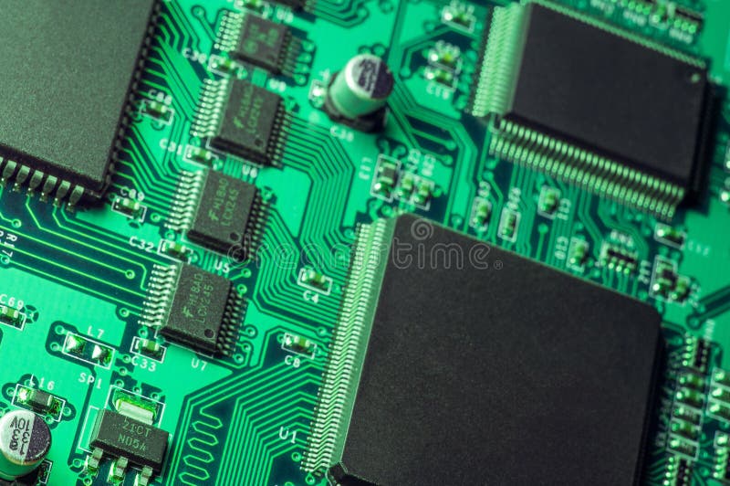Computer motherboard pcb stock image. Image of digital - 80703957
