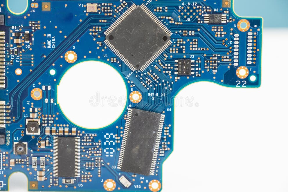 Electronic Motherboard, Isometric Processor Stock Photo - Image of ...