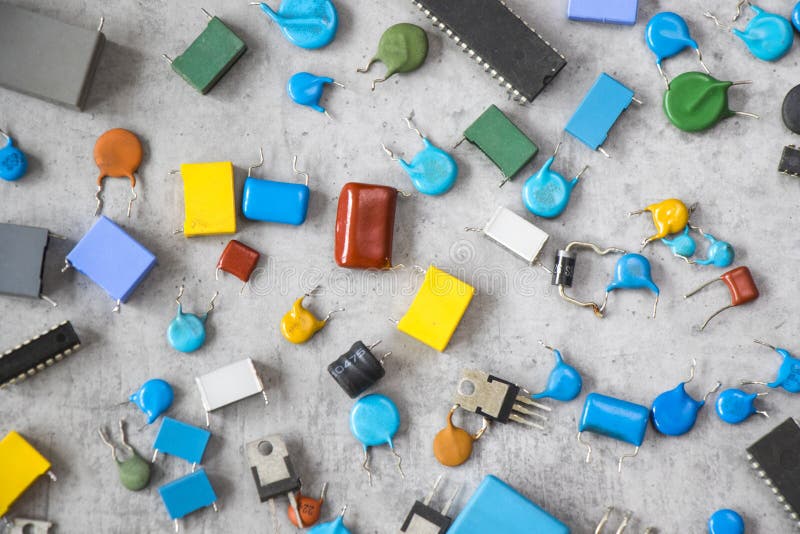 Electronic Motherboard and Isometric Processor, Microchip Parts Stock ...