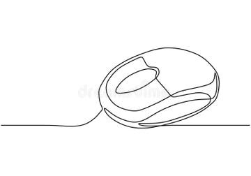 Continuous Line Mouse Keyboard Stock Illustrations – 48 Continuous Line ...