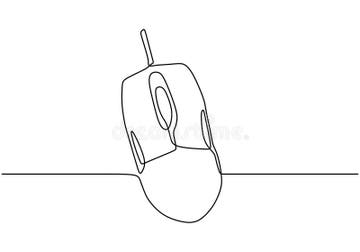 Continuous Line Mouse Keyboard Stock Illustrations – 48 Continuous Line ...