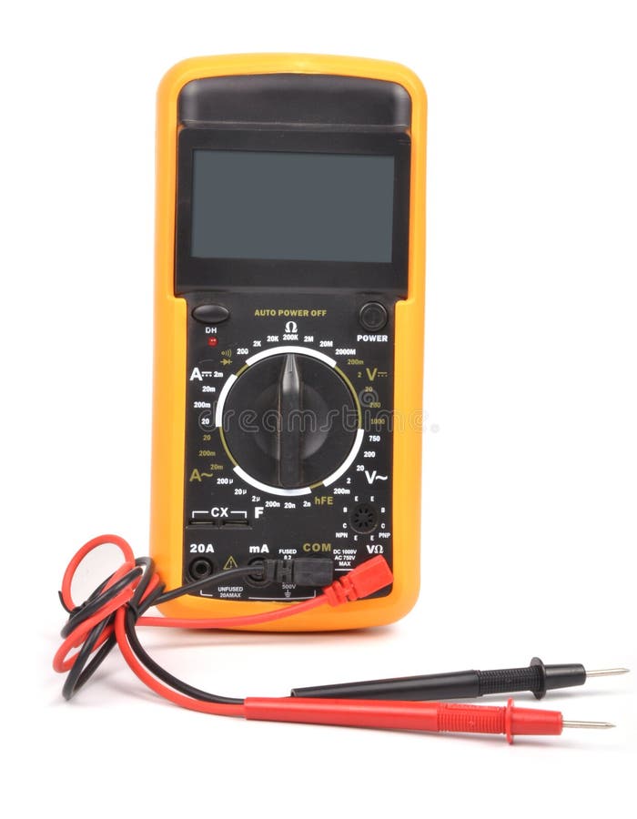 Digital multimeter stock image. Image of isolated, alternating - 3950729
