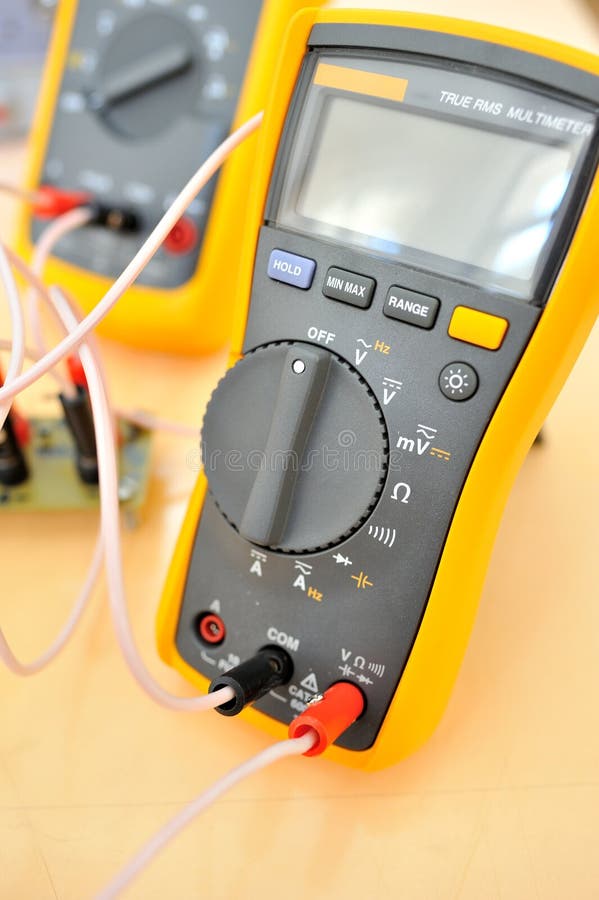 Electronic multimeters stock image. Image of gauge, resistance - 24827389