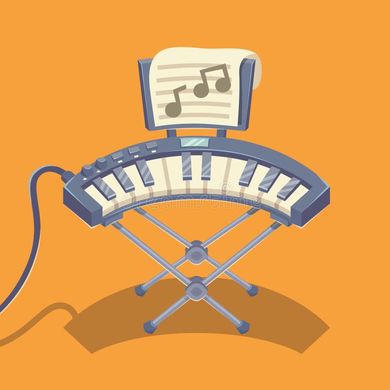 Electronic Musical Keyboard Stock Vector - Illustration of performance ... Electronic Musical Keyboard Stock Vector - Illustration of performance ...