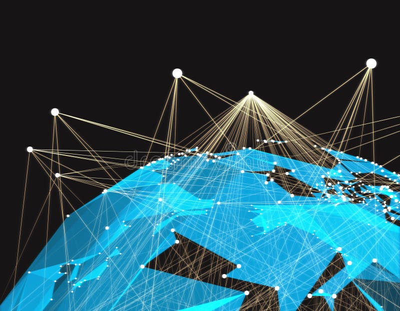 Electronic Network Global Communication, Earth Technology, Information ...