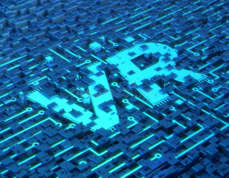 Electronic Network Technology Circuit Board and VR, Virtual Reality ...