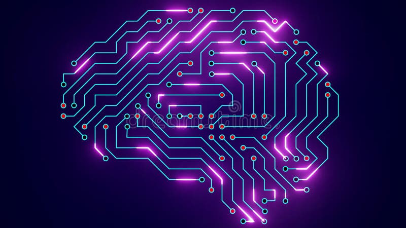 Neurons in Action. Electrical Impulses between Neuronal Connections ...