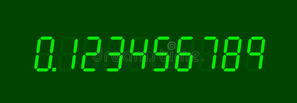 Lcd Numbers Stock Illustrations – 1,045 Lcd Numbers Stock Illustrations ...