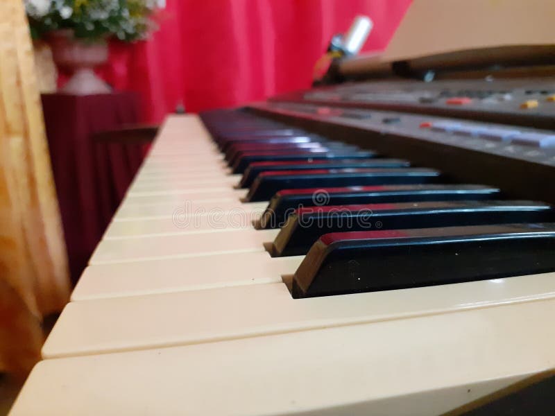 Electronic Organ Keyboard on Advanced Technology Stock Image - Image of ...