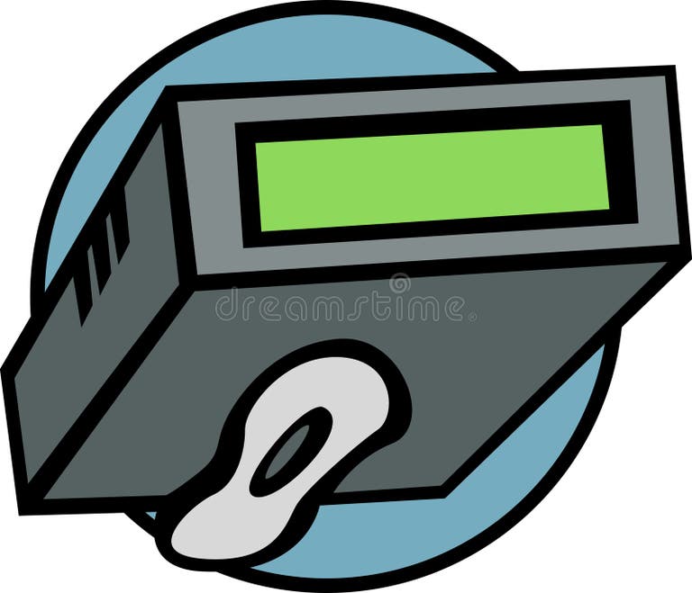 Electronic Pager Vector Illustration Stock Vector - Illustration of ...