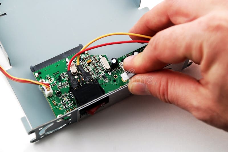 Electronic Parts and Circuits Stock Image - Image of computers ...