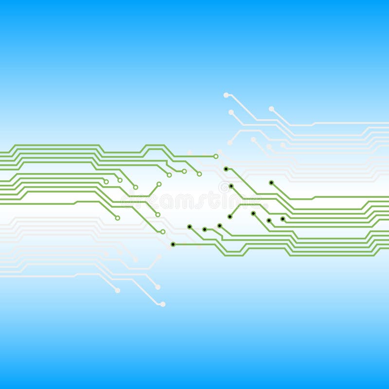 Electronic Paths, Abstract Background Stock Vector - Illustration of ...