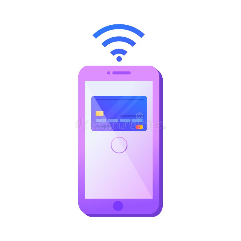 Electronic Payment System with Paying Online by Card Vector ...