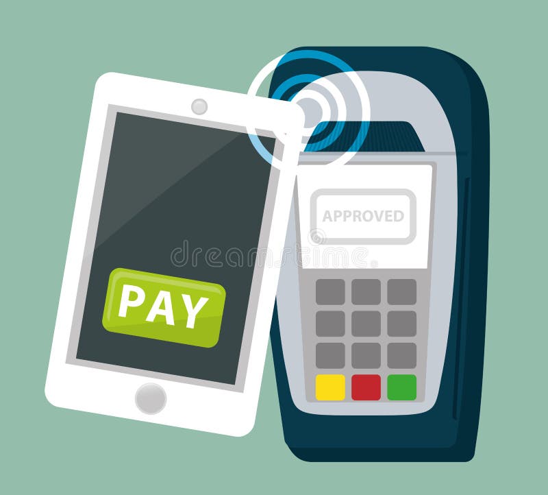 Electronic Payment and Technology Stock Vector - Illustration of ...