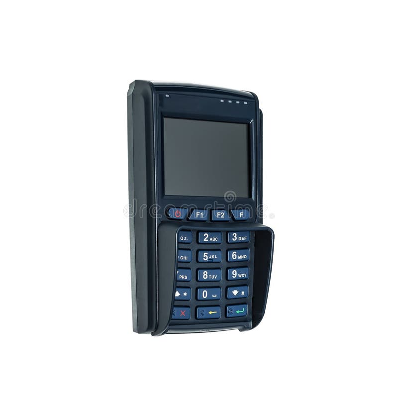Electronic Payment Terminal. Stock Image - Image of modern, case: 170997567