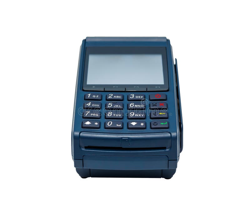 Electronic Payment Terminal. Stock Photo - Image of magnetic, purchase ...