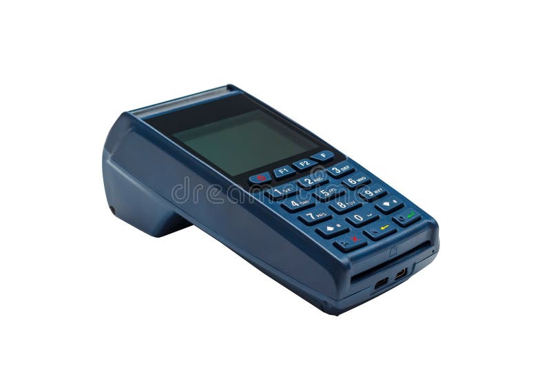 Electronic Payment Terminal. Stock Photo - Image of financial, check ...