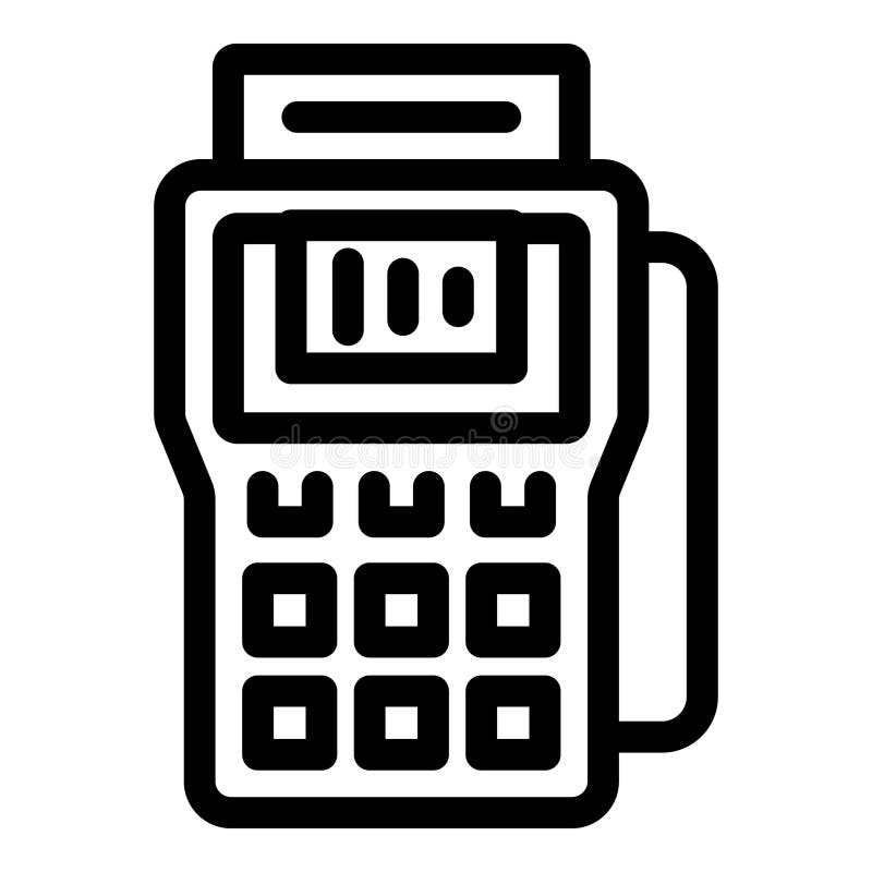 Electronic Payment Terminal Processing Credit Card Transaction Stock ...