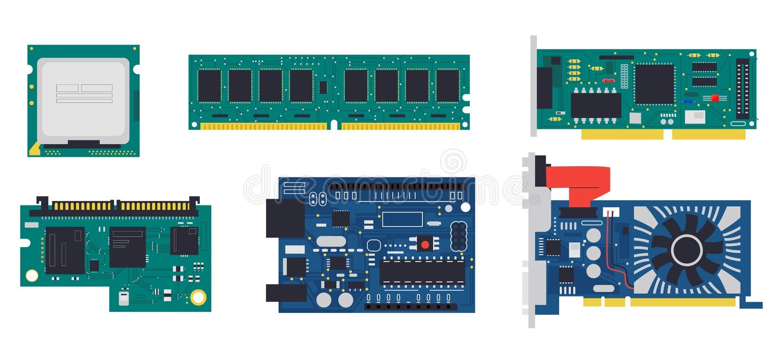 Circuit. Computer Motherboard, Microchip Electronic Technology Stock ...