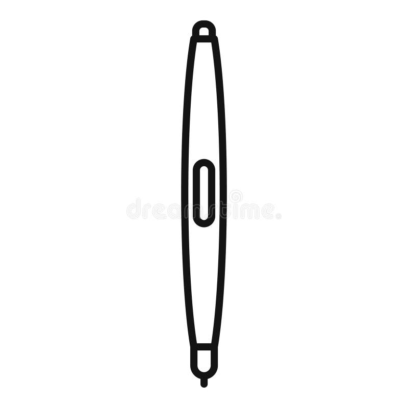 Electronic Pen for Tablet Drawing Icon Line Style Stock Vector ...